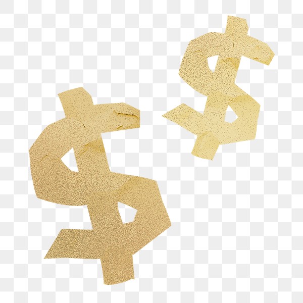 US dollar sign png, paper | Premium PNG - rawpixel