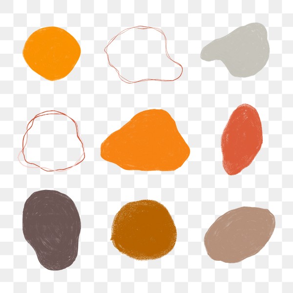 Colorful watercolor stain badge set | Premium PNG - rawpixel