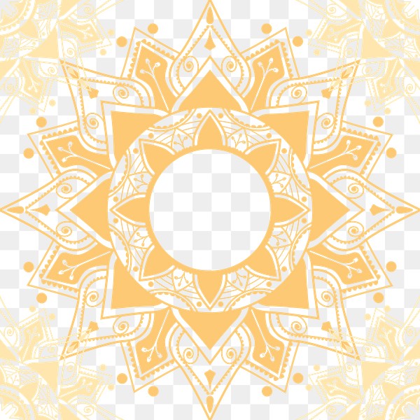Yellow arabesque design element transparent | Free PNG Sticker - rawpixel