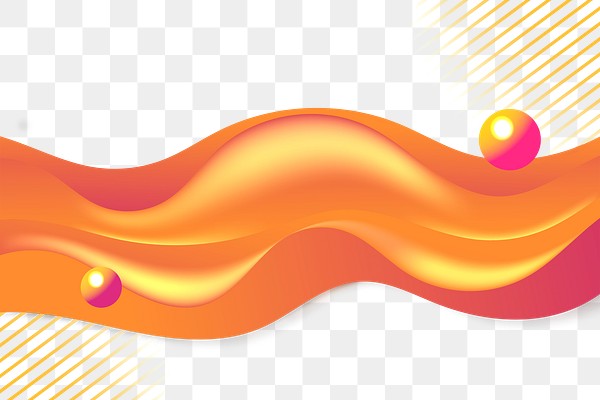 Orange wave design element | Premium PNG - rawpixel