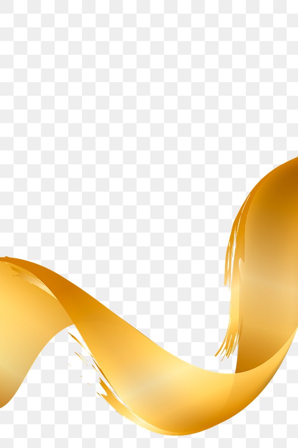 Gold swirly line design element | Premium PNG Sticker - rawpixel