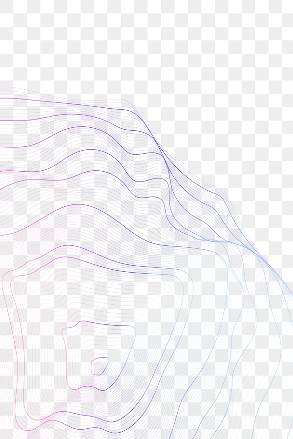 Purple abstract line design element | Premium PNG Sticker - rawpixel