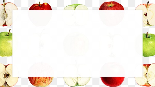 Hand drawn fresh apples frame | Premium PNG - rawpixel