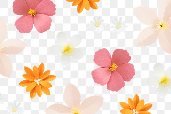 Colorful paper craft flower design | Premium PNG - rawpixel
