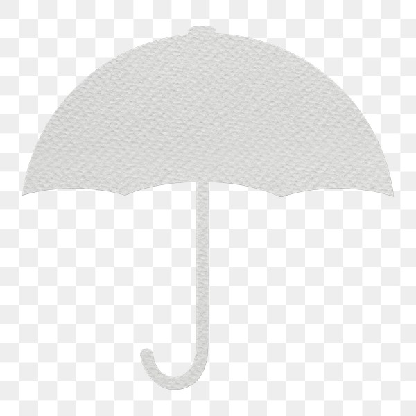 Gray textured paper umbrella sticker | Premium PNG Sticker - rawpixel