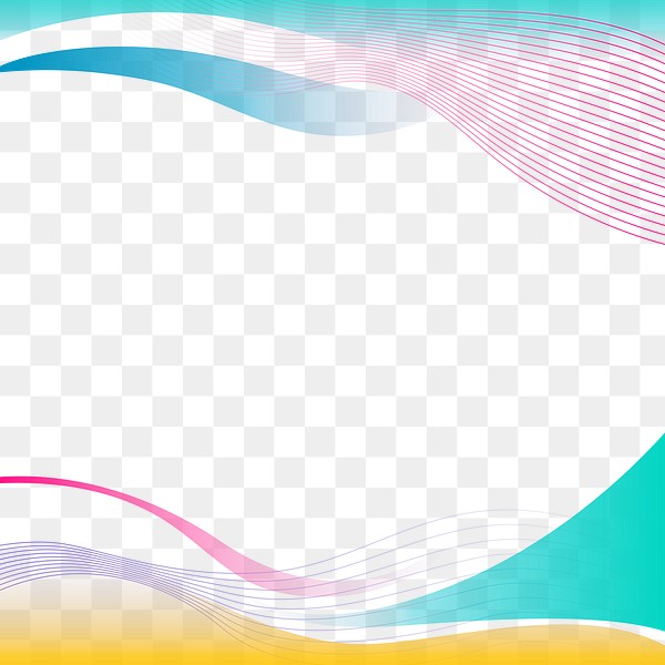 Colorful curve frame template design | Premium PNG - rawpixel
