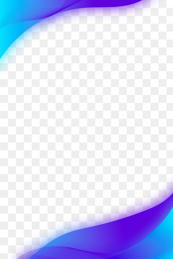 Blue gradient curve frame template | Premium PNG - rawpixel