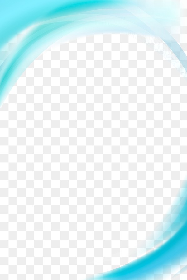 Light blue curve frame template | Free PNG - rawpixel