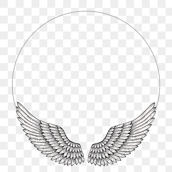 Angel wings frame design element | Premium PNG - rawpixel