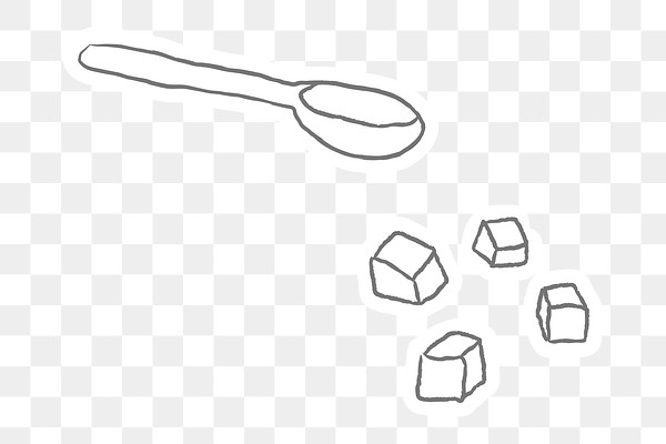 Doodle sugar cube design element | Premium PNG Sticker - rawpixel