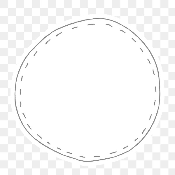 Round doodle sticker design element | Free PNG Sticker - rawpixel