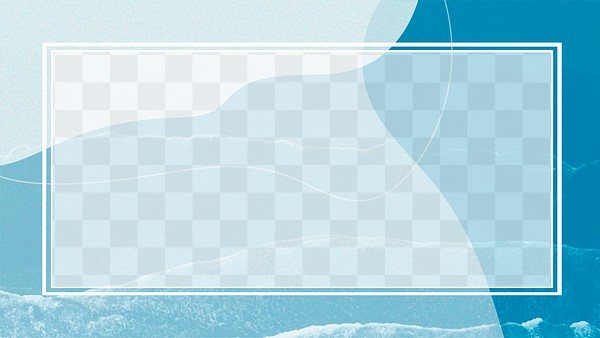 Blue blank frame png background | Free PNG - rawpixel