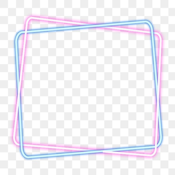 Pink and blue squared neon | Premium PNG - rawpixel