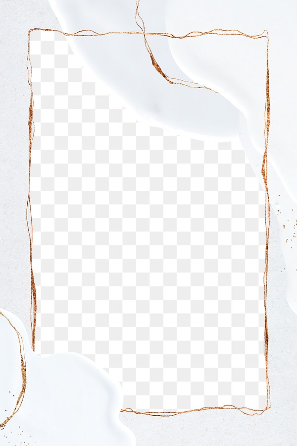 Abstract glitter frame png gold | Premium PNG - rawpixel