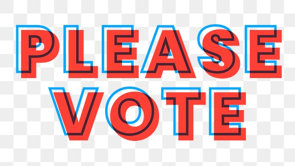 Please vote multiply typography png | Premium PNG - rawpixel