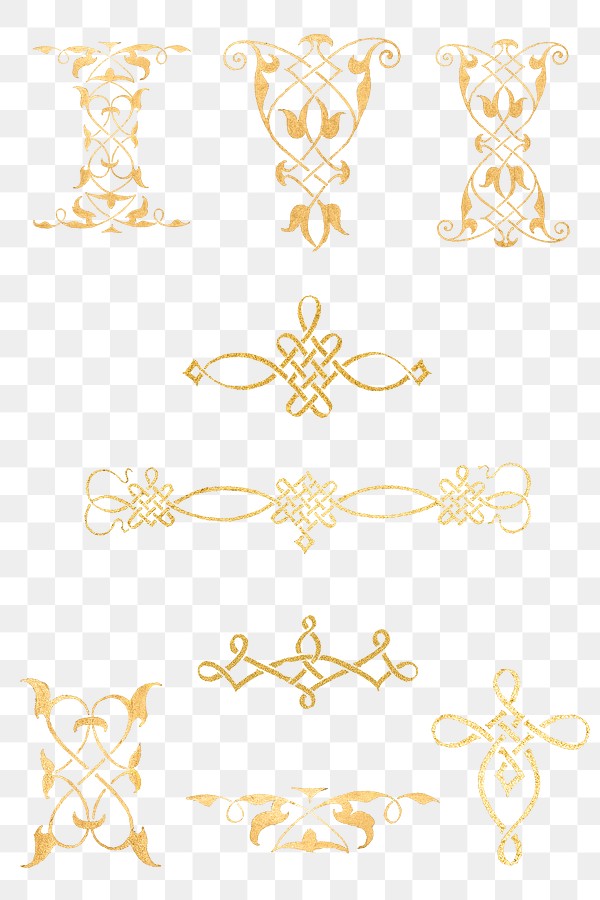 Vintage gold divider png victorian | Premium PNG - rawpixel
