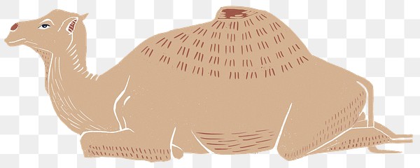Vintage beige camel png sticker | Premium PNG Sticker - rawpixel