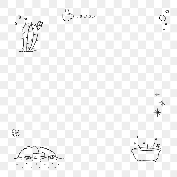 Hand drawn lifestyle frame png | Free PNG - rawpixel