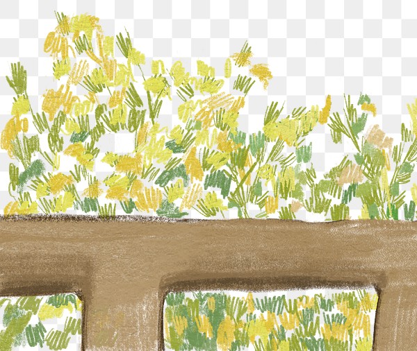 PNG green bushes color pencil | Premium PNG Sticker - rawpixel