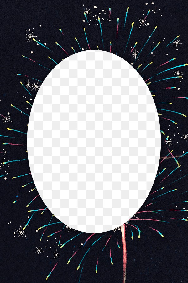Fireworks frame png on black | Free PNG - rawpixel