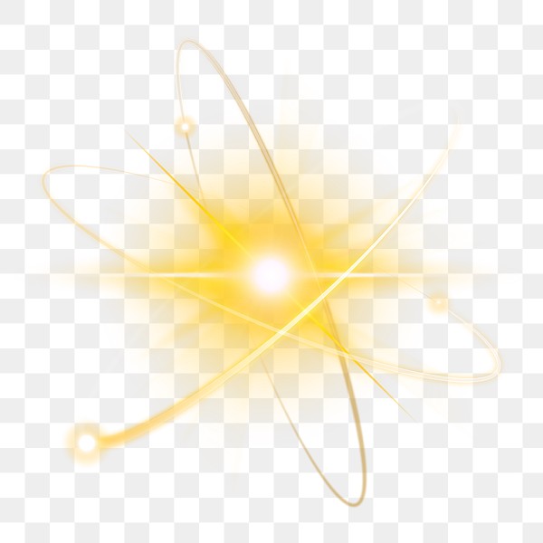 Atom science biotechnology gold png | Premium PNG Sticker - rawpixel