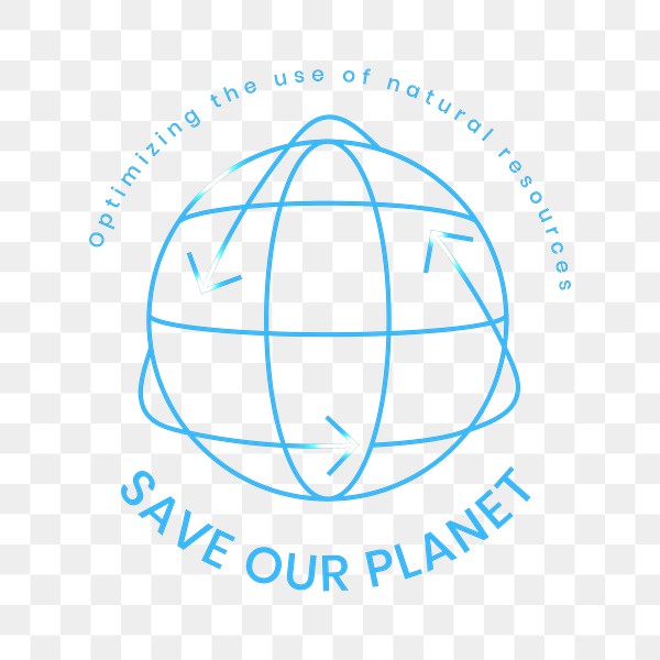 Global environmental logo png with save | Free PNG Sticker - rawpixel