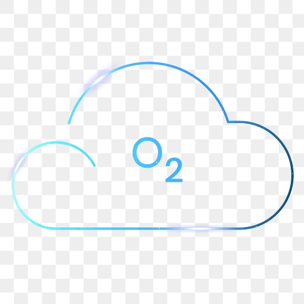 Cloud O2 icon png oxygen | Free Icons Sticker - rawpixel