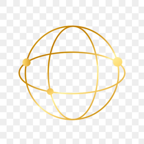 Global network icon png gold | Premium PNG Sticker - rawpixel