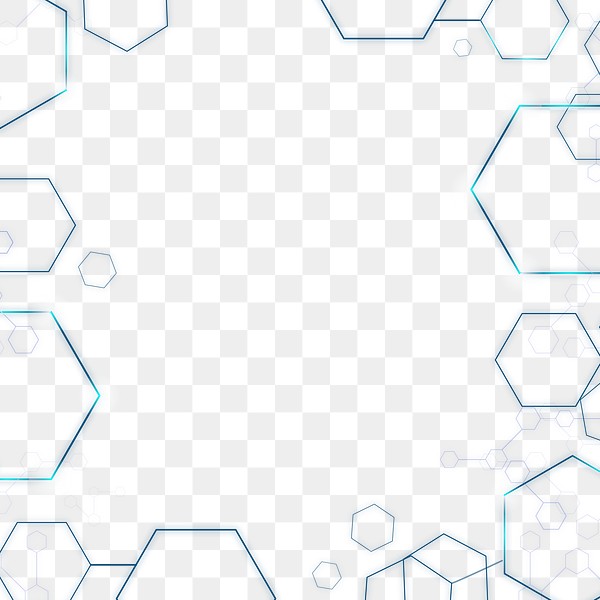Hexagon frame png transparent digital | Free PNG - rawpixel