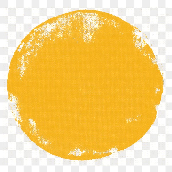 Yellow round block print png | Premium PNG Sticker - rawpixel