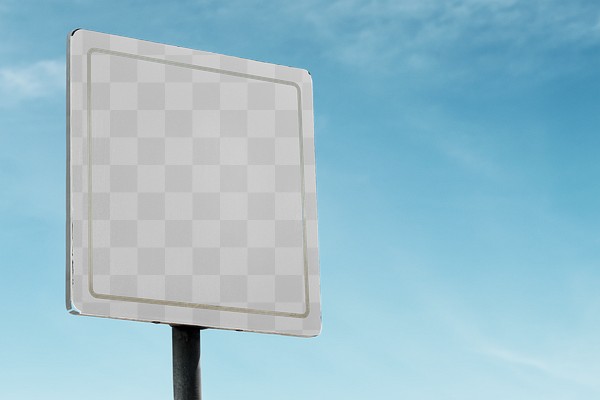 Square street sign mockup png | Premium PNG - rawpixel