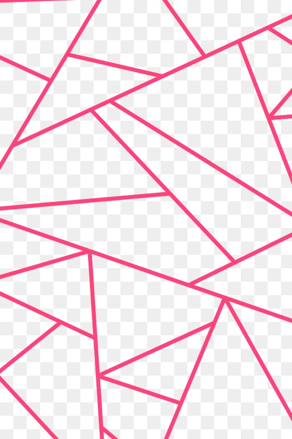 Pink geometric triangle pattern png | Premium PNG - rawpixel