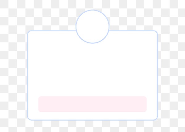Notification box png frame, minimal | Premium PNG - rawpixel