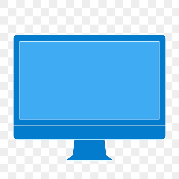 Blue computer desktop png sticker, | Premium PNG Sticker - rawpixel