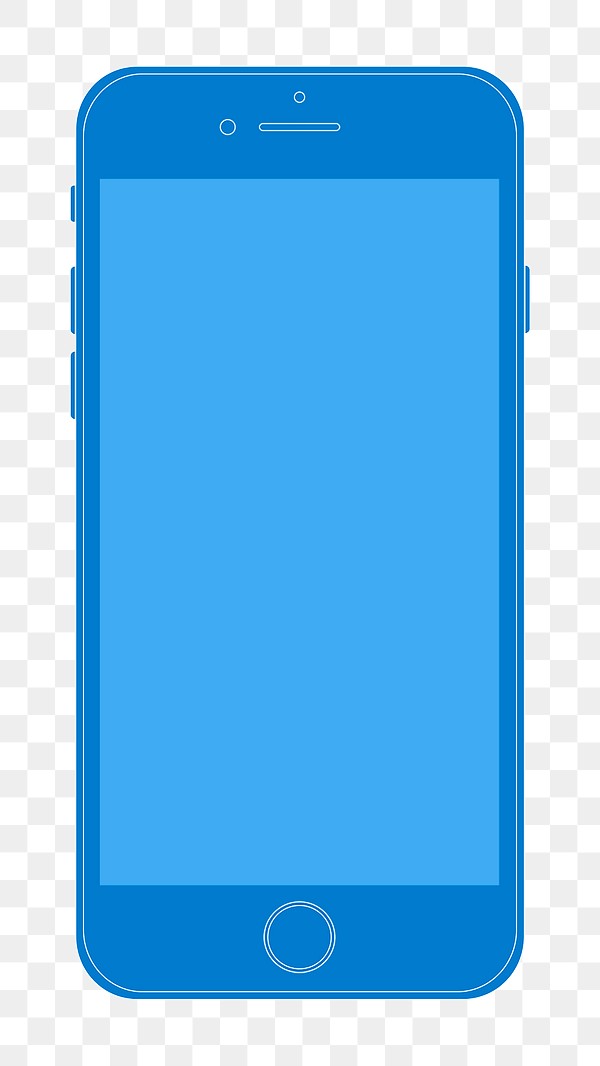 Blue mobile phone png sticker, | Premium PNG Sticker - rawpixel