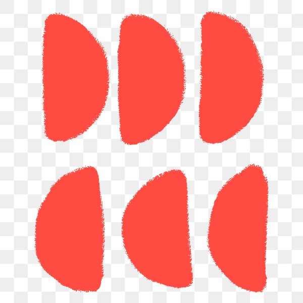 Semi circle PNG sticker, red | Premium PNG Sticker - rawpixel