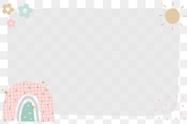 Cute frame PNG clipart, doodle | Premium PNG - rawpixel