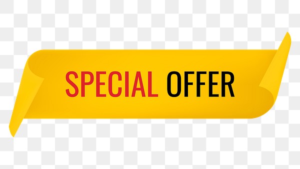 Special offer png banner sticker, | Premium PNG - rawpixel