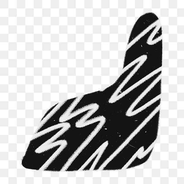 Abstract shape png sticker, black | Premium PNG Sticker - rawpixel