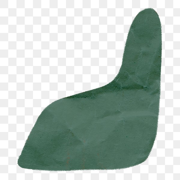 Green shape png sticker, abstract | Premium PNG Sticker - rawpixel