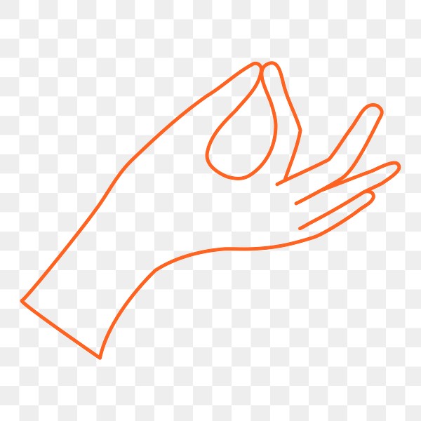 Aesthetic hand png sticker, minimal | Premium PNG Sticker - rawpixel