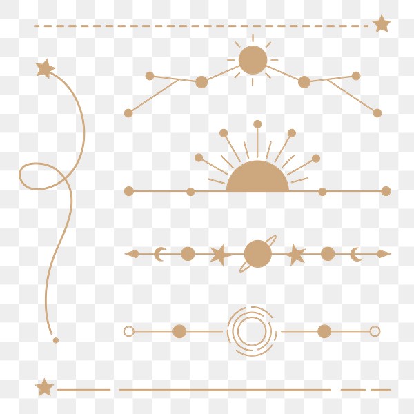 Galaxy divider png stickers, pastel | Premium PNG - rawpixel