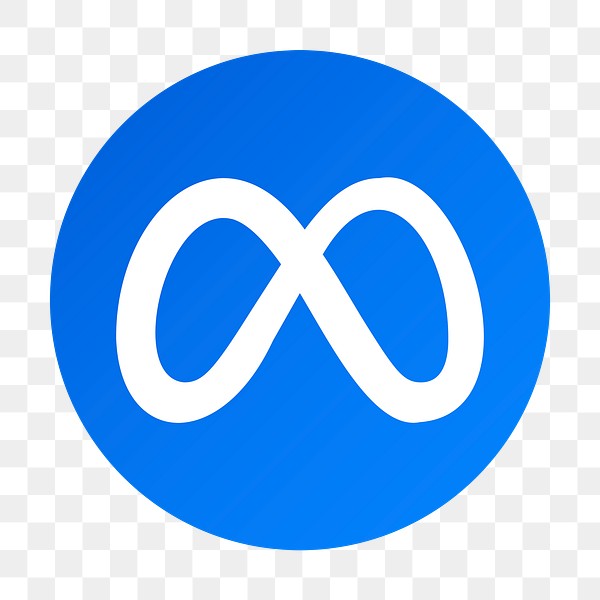 Meta icon social media, flat | Premium Icons Sticker - rawpixel