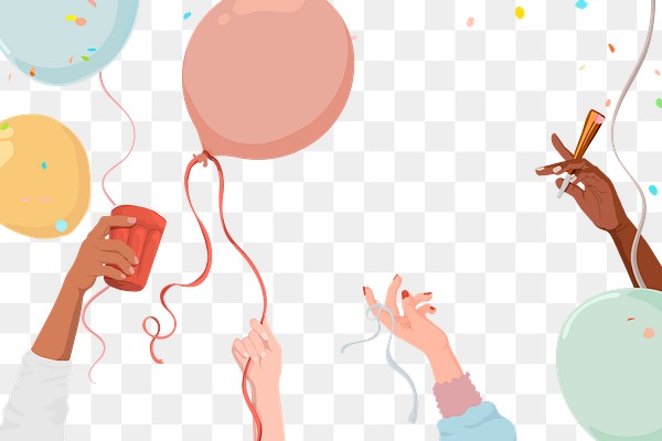 Party border png sticker, celebration | Premium PNG - rawpixel
