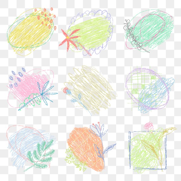 Crayon scribble png sticker, pastel | Premium PNG - rawpixel