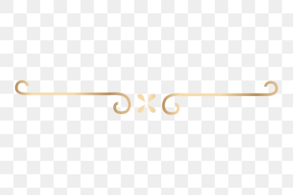 Png gold divider, luxury vintage | Premium PNG Sticker - rawpixel