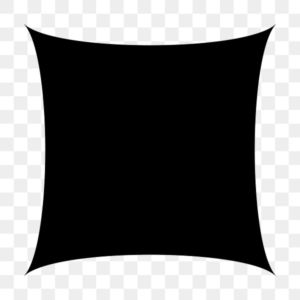 Concave square png sticker, simple | Premium PNG - rawpixel