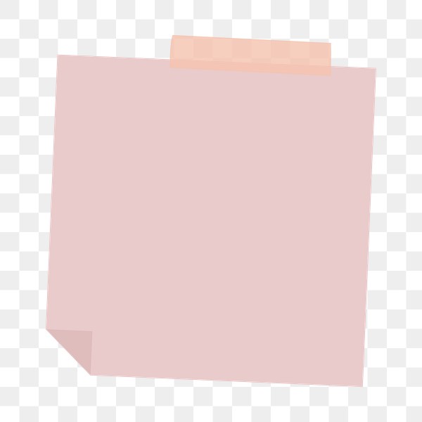 Pastel pink notepaper journal sticker | Premium PNG Sticker - rawpixel