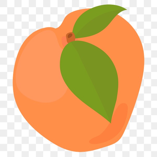 Png colorful peach fruit sticker | Premium PNG Sticker - rawpixel