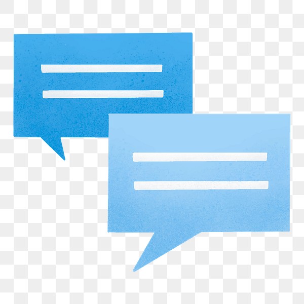 Blue chat box social media | Free PNG Sticker - rawpixel